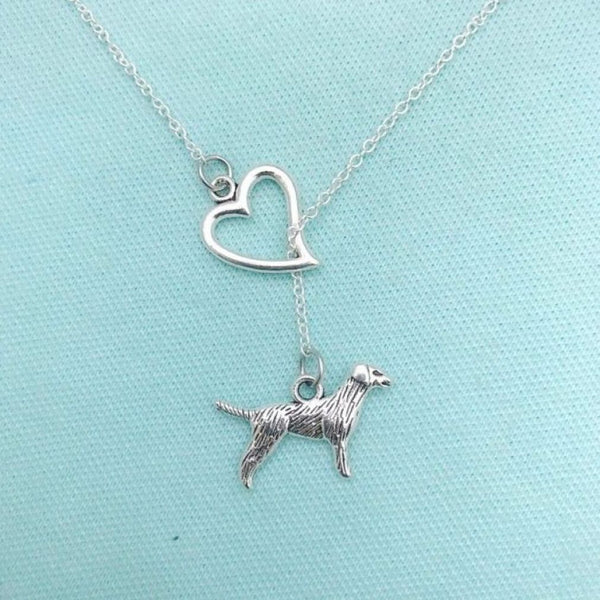 I Heart Labrador Retriever Handcrafted Necklace Lariat Style. – xtc-jewelry