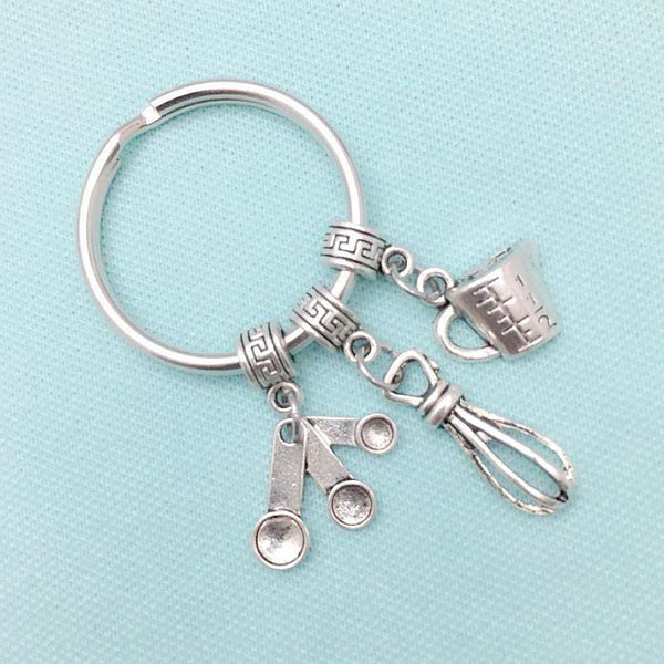 Perfect for Cook, Baker, Chef, Mom Charms Key Ring. – xtc-jewelry